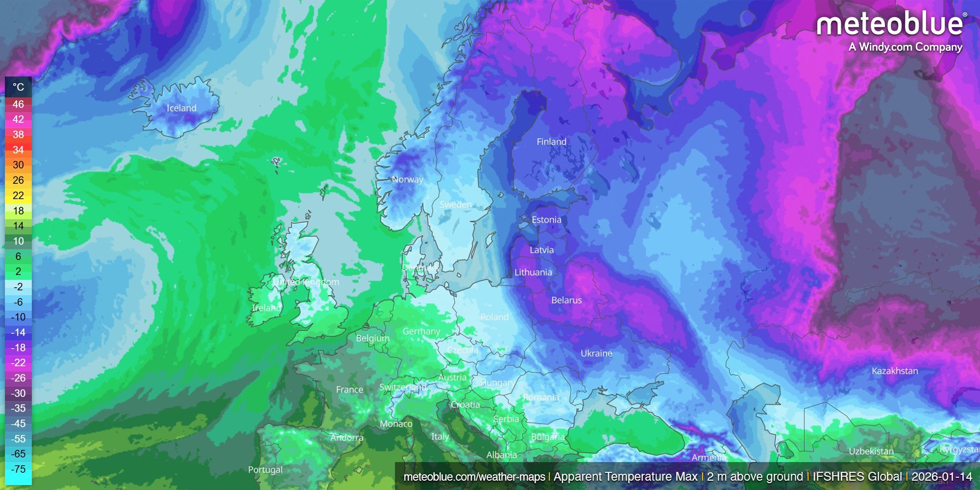 Why Wind Chill Poses More Risk Than Low Air Temperature Alone - meteoblue