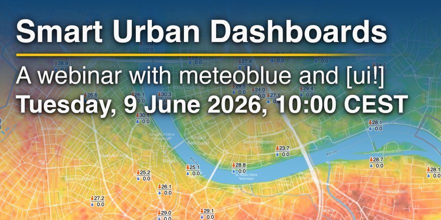 Webinar zu Smart Urban Dashboards von meteoblue und [ui!] - meteoblue